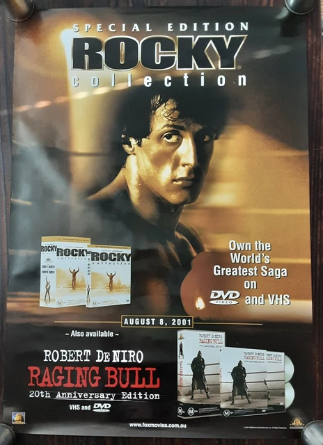ROCKY COLLECTION 2001 Original Movie/DVD/VHS Release Poster Sylvester ...