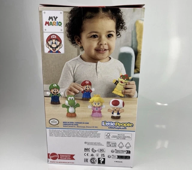 FISHER PRICE LITTLE People Super Mario Figurines - NEW IN HAND - SHIPS ...