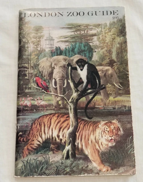 VINTAGE 1963 LONDON Zoo Guide Book Zoological Society of London Mather ...