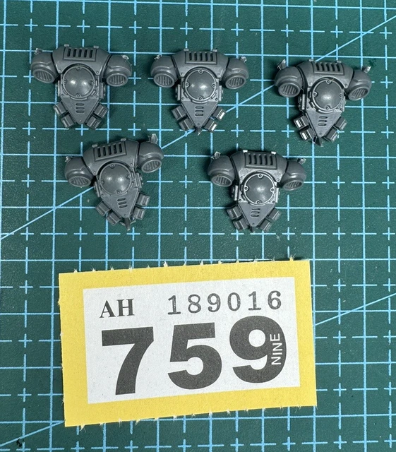 5 SPACE MARINE Primaris Intercessor Backpack Warhammer 40k Bits Heresy ...