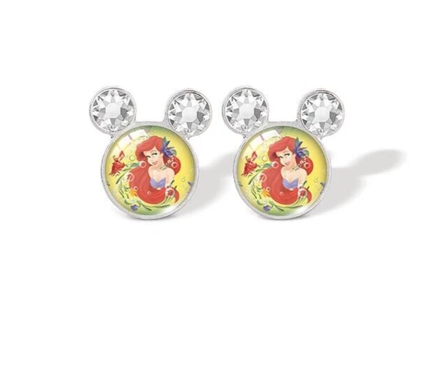 DISNEY'S THE LITTLE Mermaid Ariel On Mickey Mouse Shaped Gemmed Ears ...