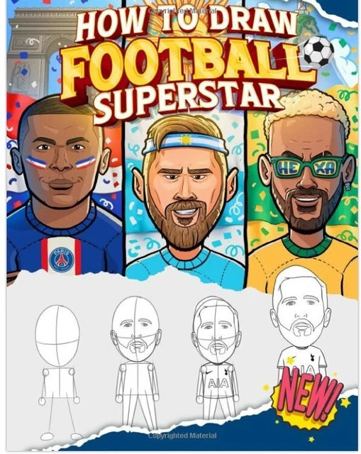 HOW TO DRAW Football Stars Training Meditation Anti-Stress Creative ...