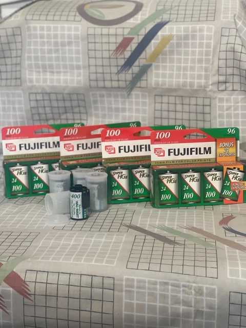 EXPIRED 35MM FILM lot 20 rolls fujifilm iso100 iso400 super hgII ...