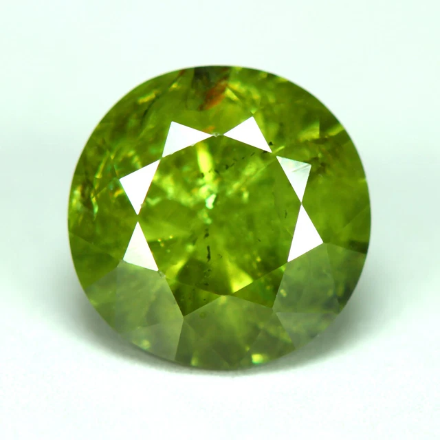 3.14 CTS_HORSETAIL_DIAMOND CUT_100 % Natural Green Demantoid Garnet ...