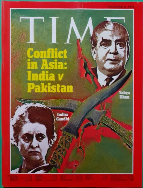 INDIRA GANDHI TIME Magazine 1971 December 6 Inde Vs Pakistan Yahya Khan ...