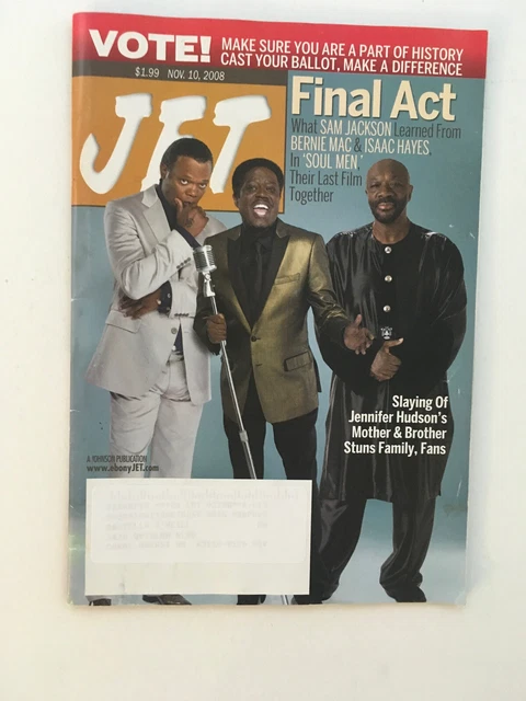 JET MAGAZINE-NOV.10,2008- SAM Jackson,Bernie Mac, Ike Hayes-Final Act ...