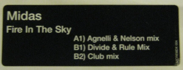 MIDAS - FIRE In The Sky - Used Vinyl Record 12 - A7819zx EUR 13,50 ...