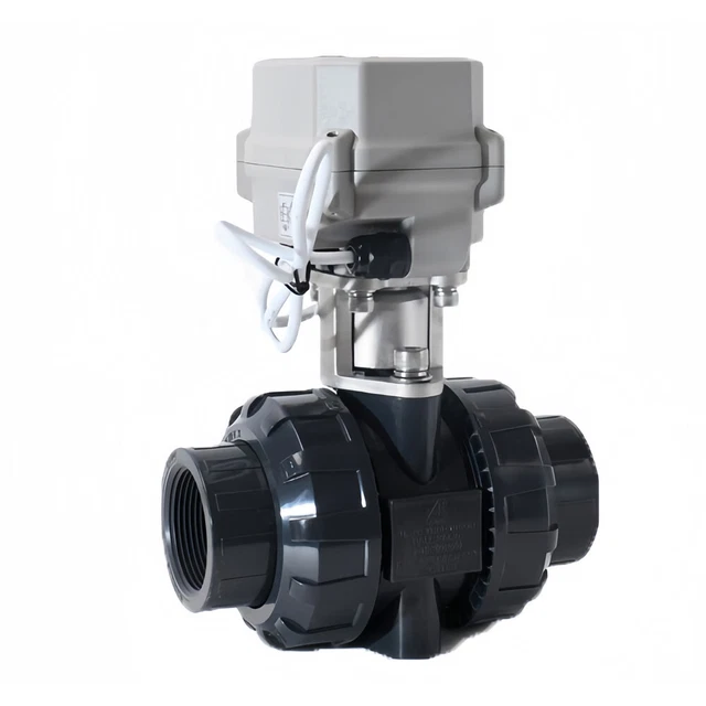 NPT 1/2-2'' UPVC Motorized Ball Valve AC 110-230V Electric Valve CR2-02 ...