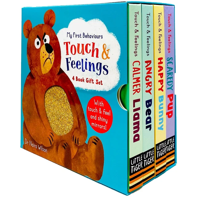 MY FIRST BEHAVIOURS Touch & Feelings 4 Book Gift Box Set by Dr Naira ...