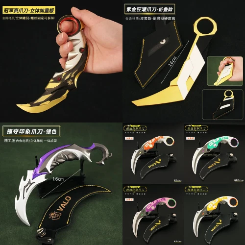 16CM VALORANT TOY Karambit Knife Premium Quality Prime Reaver Velocity ...