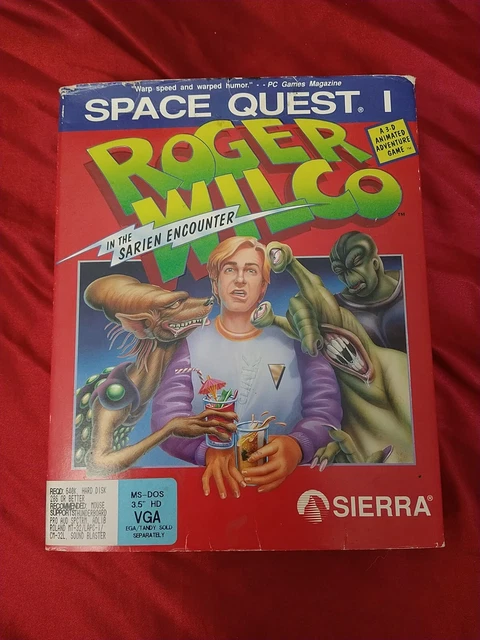 SPACE QUEST 1 Roger Wilco in The Sarian Encounter jeu PC Sierra 1991 ...