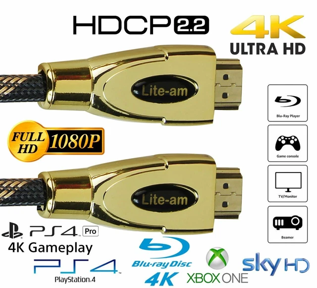 1M 2M 3M 6m-10m HDMI Cable v2.0 4K 2160P For Dell P2417H (2017) Monitor £7.98 - PicClick UK