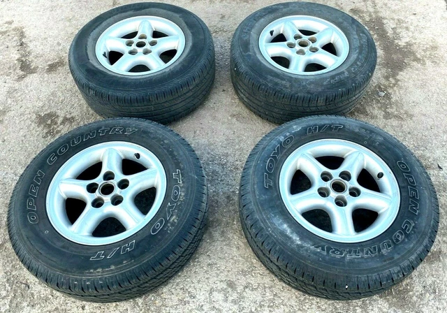 RANGE ROVER P38 Original Complete Wheels 4 x Alloy Rims 16-Inch & Tires ...