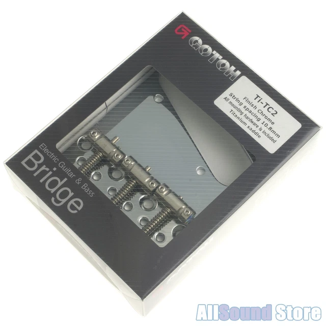 GOTOH TI-TC2 TITAN Sattel Dual Load Brücke für Fender Telecaster Tele ...