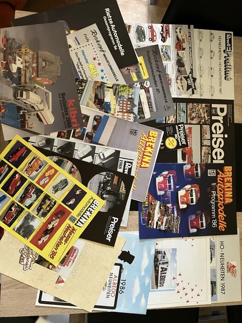 KONVOLUT H0 MODELLAUTOS Prospekte 80er Jahre EUR 3,00 - PicClick DE