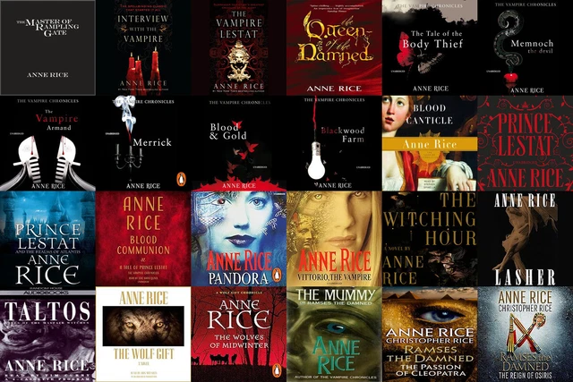 ANNE RICE - VAMPIRES/WITCHES/WEREWOLVES/RAMSES Series (24 Audiobooks ...