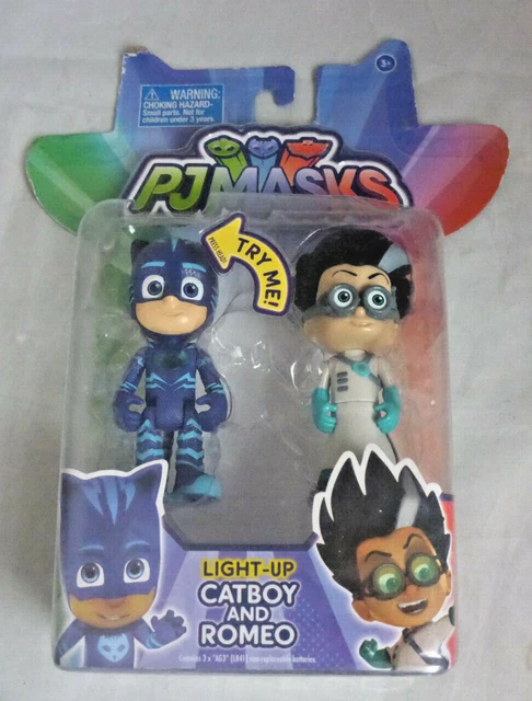 PJ MASKS LIGHT Up CatBoy Romeo Figure 3" Action Figures Toys 2 Pack ...