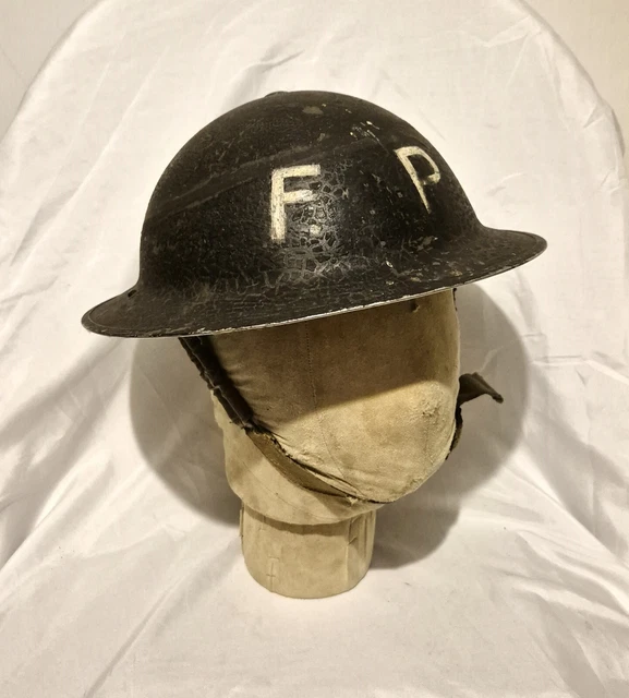 ORIGINAL WW2 BRITISH ARP FAP First Aid Party Dockyard Helmet Home Front ...