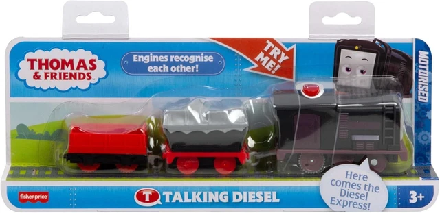 THOMAS & FRIENDS Motorized Toy Train Talking Diesel Engine Sounds ...