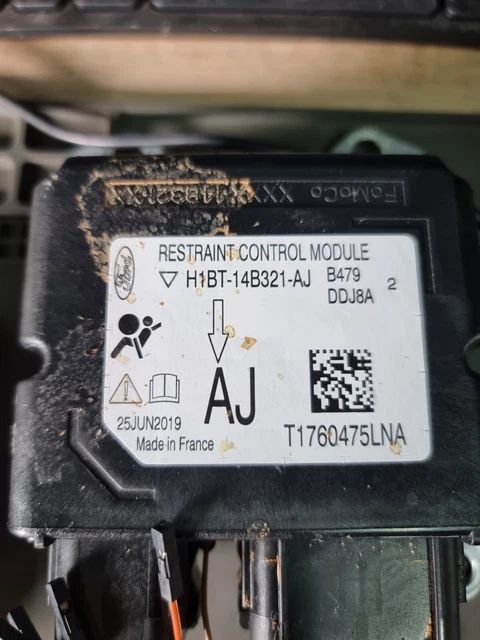 FOR FORD FIESTA H1Bt-14B321-Bb Airbag Ecu Srs Module Crash Data Reset ...