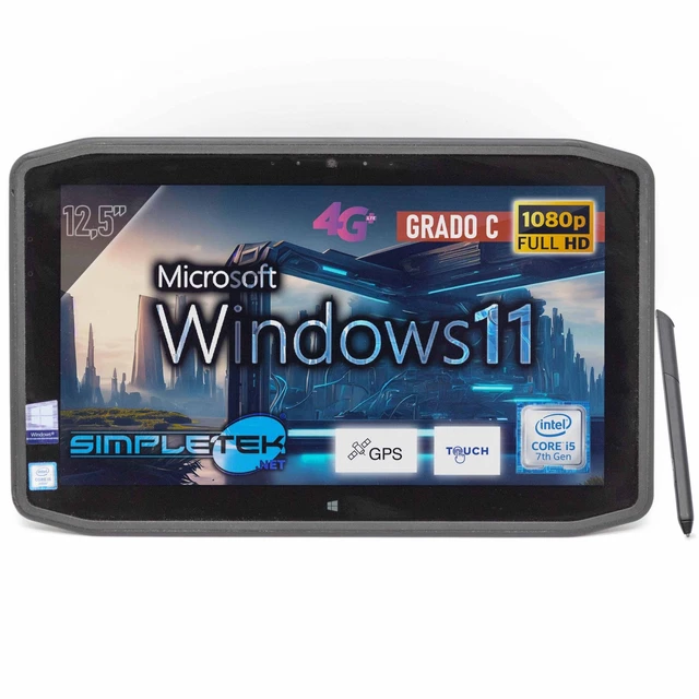 ZEBRA R12 I5 12,5 " Windows 11 Tablette Écran Tactile Robuste 8gb 4tb ...