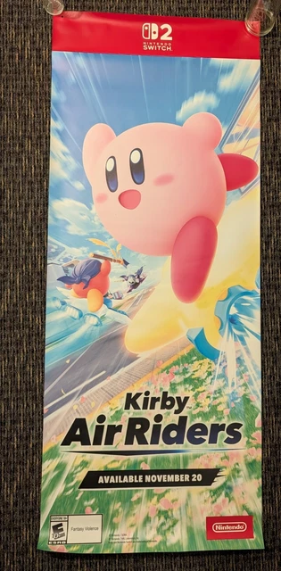 KIRBY AIR RIDERS Switch 2 Vinyl Display Banner 60"x24" $120.00 ...