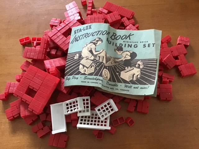 VINTAGE AUSTIN STA-LOX Building Bricks with Instruction Book, Window ...