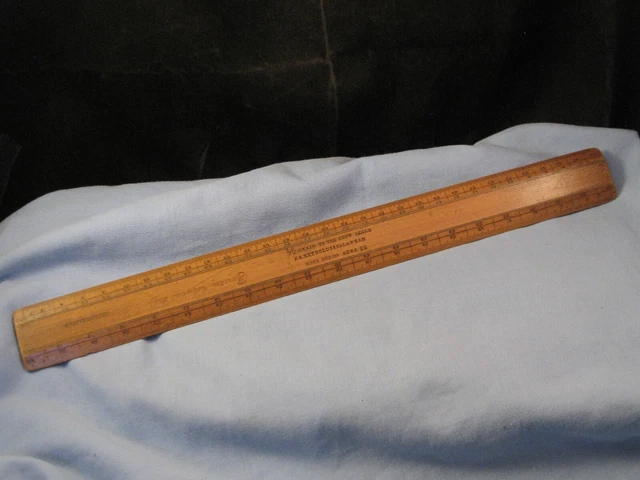 WOODEN ANTIQUE ENGINEERING Measuring Rule Reynolds Brereton Collieries ...
