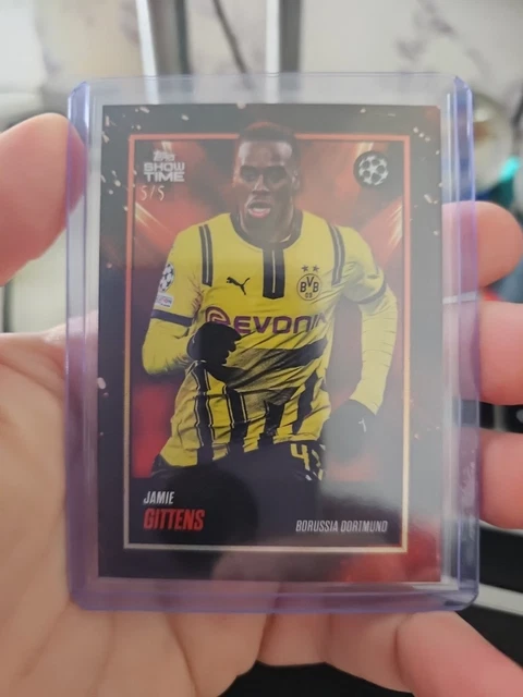 TOPPS UCC SHOWTIME 2024-25 - Jamie Gittens- 5/5 - Card Show Exclusive £ ...