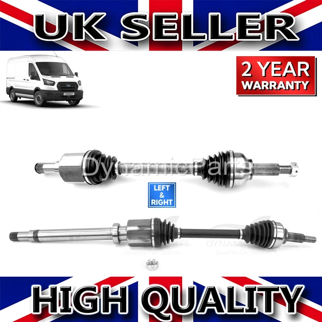 DRIVE SHAFT FRONT Axle For Ford Transit Mk8 Custom Left And Right Pair ...