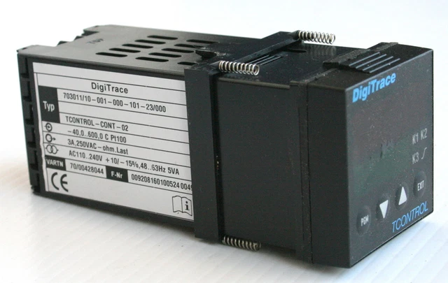 DIGITRACE TCONTROL-CONT-02 Digital Temperature Controller oven £85.29 ...