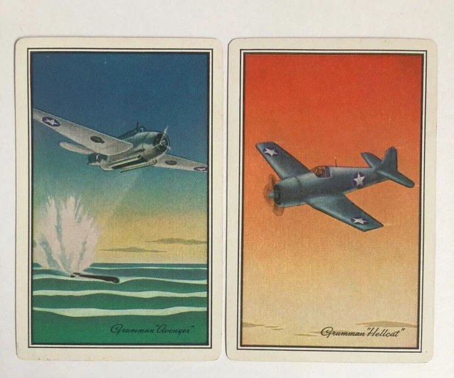 GRUMMAN AVENGER HELLCAT Retro Vintage Fighter Plane Aircraft Swap ...