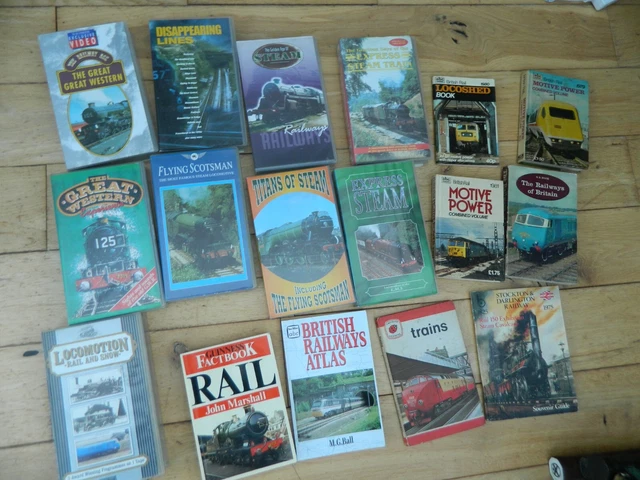 JOB LOT 9 Steam Train Railway VHS Video Tapes & 9 Books EUR 23,68 ...