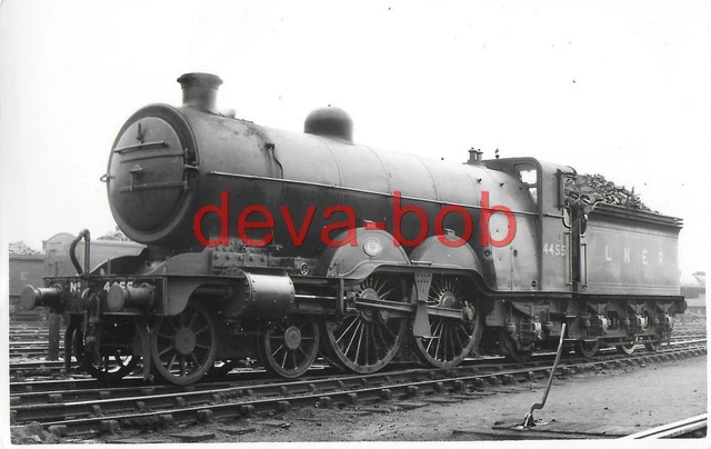 RAILWAY PHOTO LNER C1 4455 Doncaster Shed 1936 GNR Ivatt Atlantic Loco ...