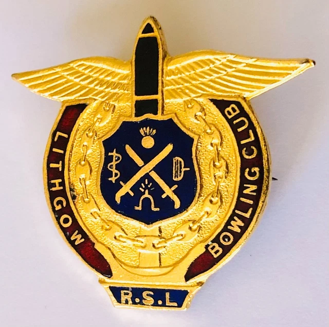 LITHGOW RSL BOWLING Club Badge Pin Rare Vintage (L14) $9.99 - PicClick AU