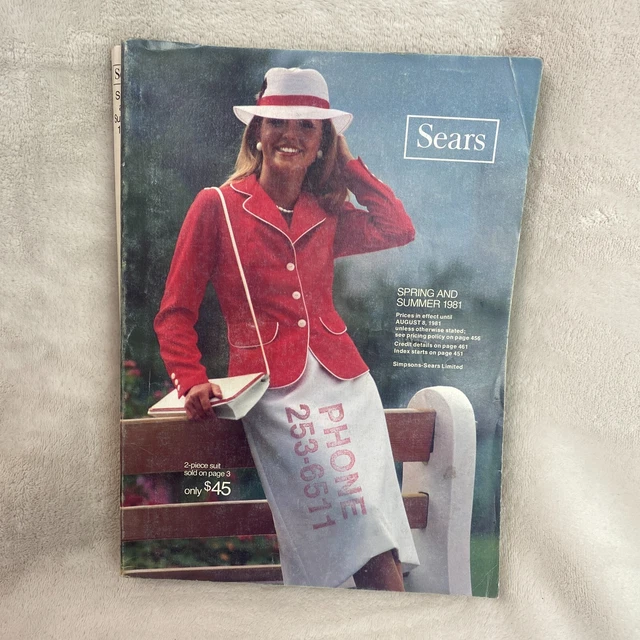 VINTAGE 1981 SEARS Spring And Summer Catalogue $50.00 - PicClick CA