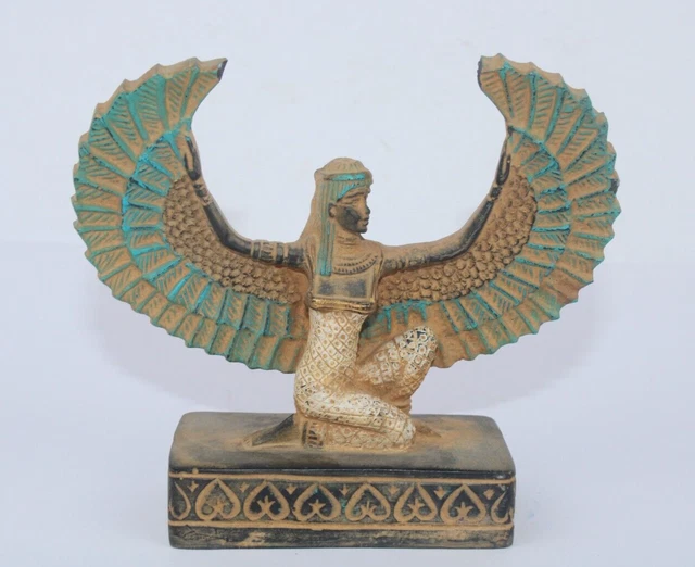 RARA ANTICA EGIZIA ANTICA ISIS Statua faraonica in pietra alata (A+ ... RARA ANTICA EGIZIA ANTICA ISIS Statua faraonica in pietra alata (A+ ...
