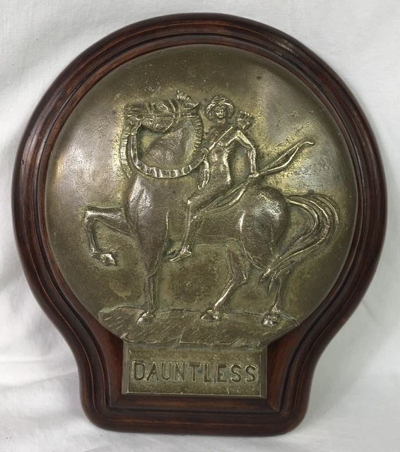 ORIGINAL HMS DAUNTLESS Badge, Tampion, Crest, WW2 Royal Navy, D45 1918 ...