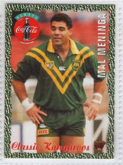 AUSTRALIAN COCA-COLA RUGBY League Card 1995 Mal Meninga EUR 3,71 ...