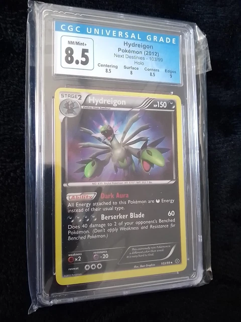 POKÉMON CARD HYDREIGON Shiny 103/99 Black White CGC 8.5 DP PSA BGS EUR ...