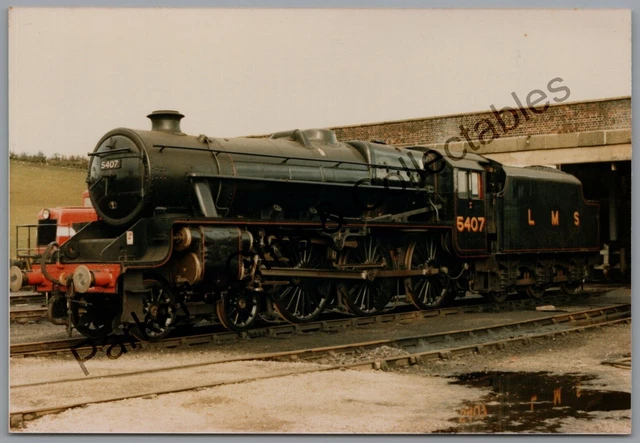 RAILWAY PHOTOGRAPH OF LMS Steam Locomotive 5407 Cornforth 1986 £3.99 ...