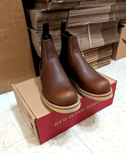 RED WING HERITAGE men's 6 inch classic chelsea boot Amber Brown 3190 £ ...