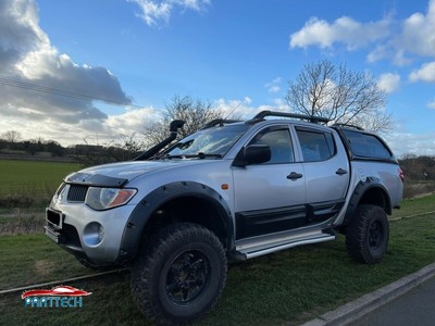 FITS MITSUBISHI L200 TRITON 2007-2015 SIDE DOORS BODY CLADDING Gloss ...
