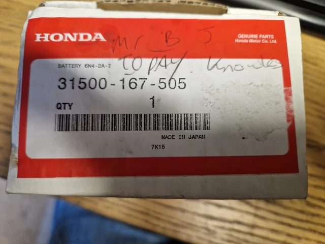 HONDA H100 H100S Genuine Battery 31500167505 £15.00 - PicClick UK