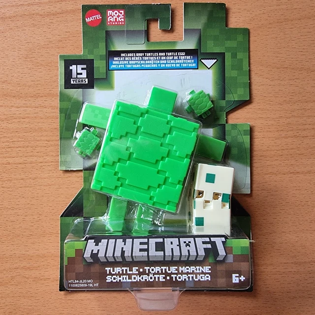 MINECRAFT TURTLE & Accessories 3.25" Action Figure Mojang Free P&P £19. ...