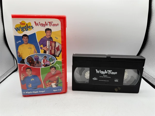 THE WIGGLES WIGGLE Time Vhs Tape Red Clamshell £5.69 - PicClick UK