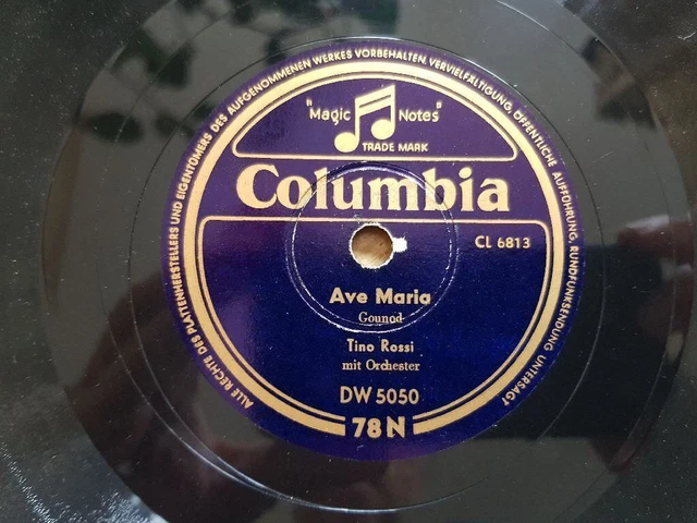 TINO ROSSI - Ave Maria Schellack 78 rpm Columbia Label EUR 26,99 ...