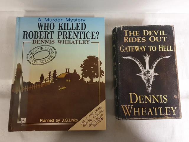 LIVRES DENNIS WHEATLEY x2 Who Killed Robert Prentice ?, The Devil Rides ...