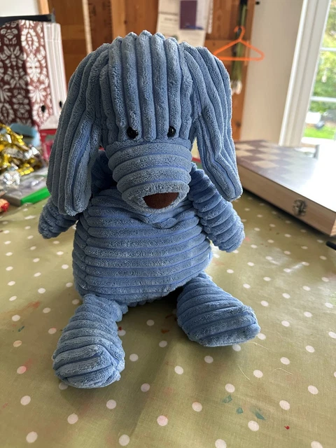 USED AND RETIRED Jellycat 15" cordy roy puppy Dog Plush in blue ...