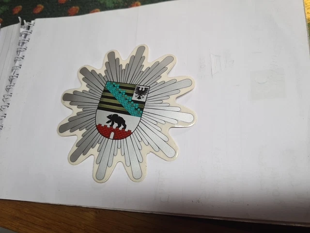 GERMAN POLICE RIOT Helmet Decal Genuine Unused £16.13 - PicClick UK